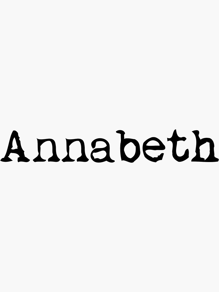 "Annabeth" Sticker by ordinarysummer | Redbubble