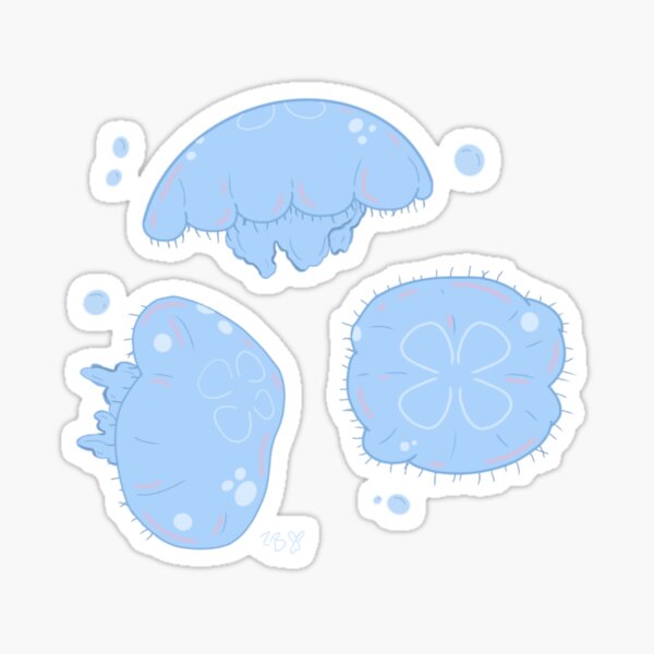 "Moon Jellies Sticker" Sticker by LilBunBun23 | Redbubble