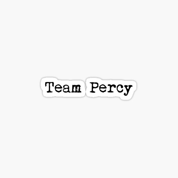 "Team Percy" Sticker by ordinarysummer | Redbubble