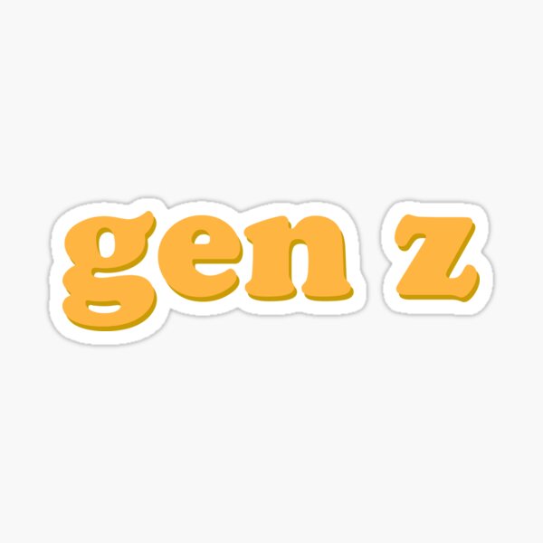 "Gen Z" Sticker by genalatorre | Redbubble