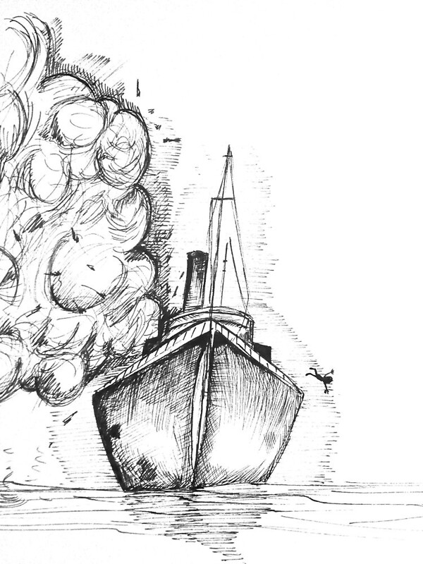 "Jumping Ship" by Dan Sperrin | Redbubble