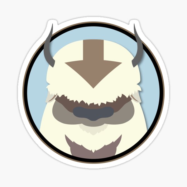 "Appa , Avatar: The Last Airbender" Sticker for Sale by Smartyboyx14 ...
