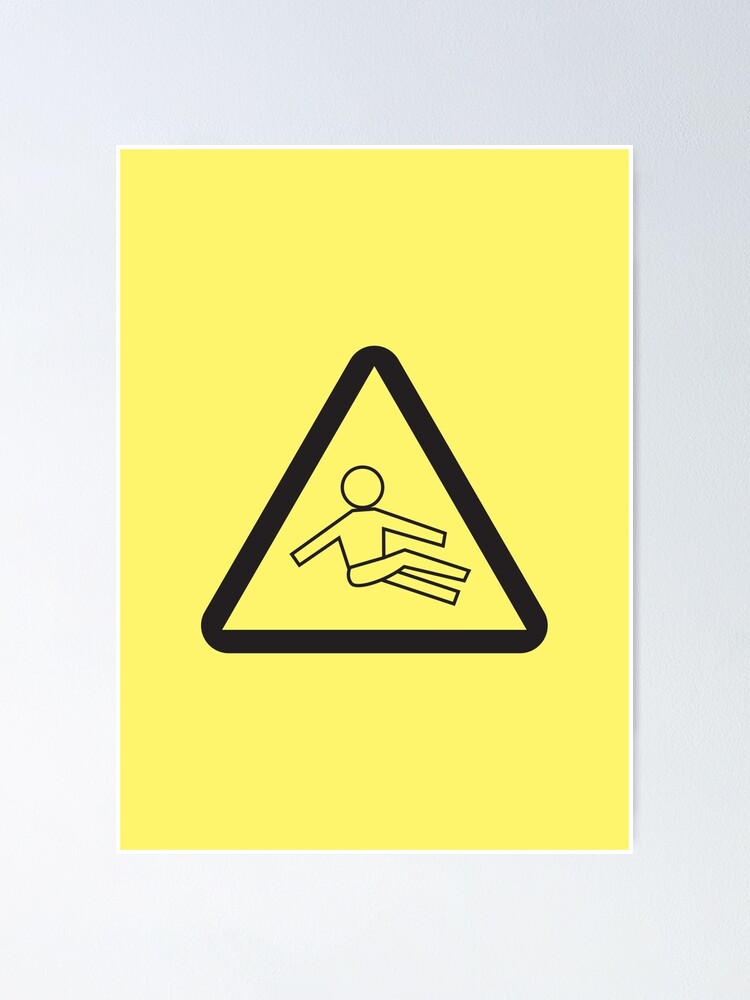 "Slippery When Wet" Poster for Sale by ChrisOrton | Redbubble