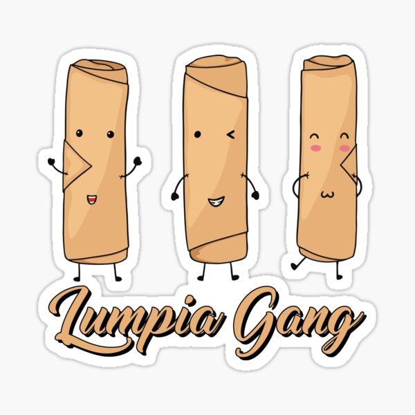 "Lumpia Gang - Spring Rolls" Sticker by mongolife | Redbubble