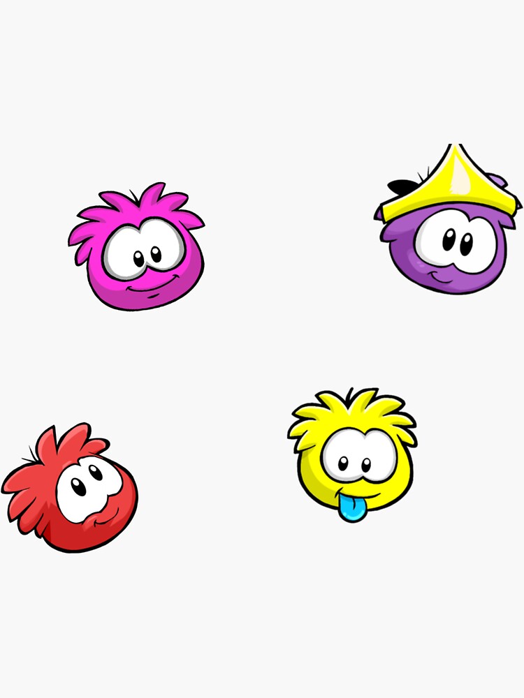 "Club penguin sticker pack" Sticker by isacreatesss | Redbubble