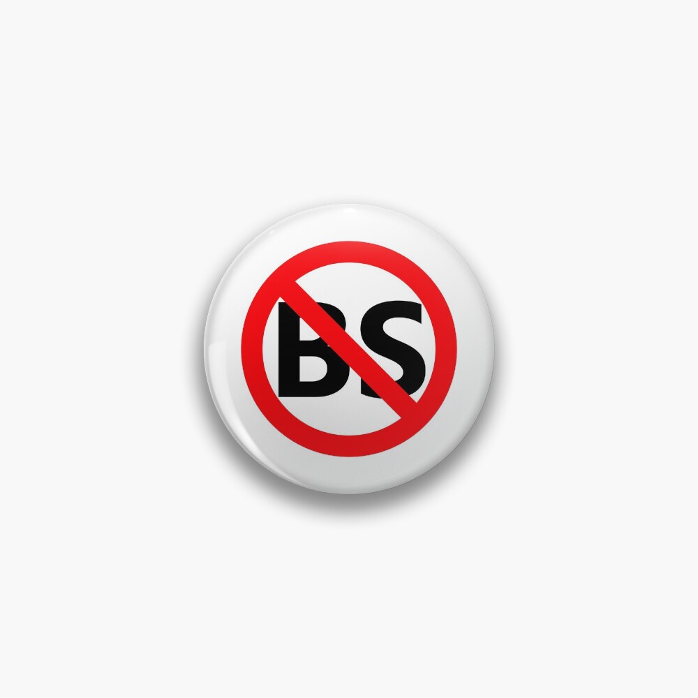 "NO BS" Sticker for Sale by unionpride | Redbubble