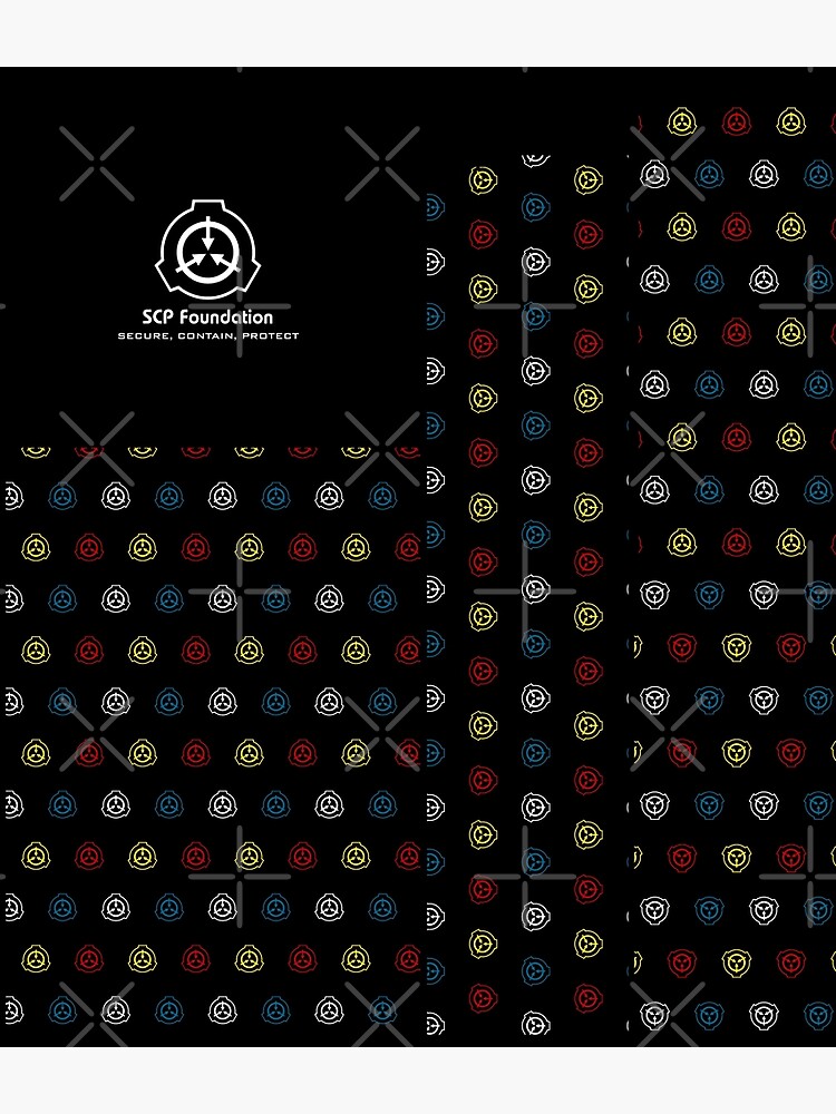 "SCP Foundation Red, Yellow, Blue, White Pattern Backpack" Backpack for ...