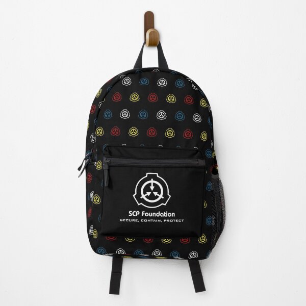 "SCP Foundation Red, Yellow, Blue, White Pattern Backpack" Backpack for ...