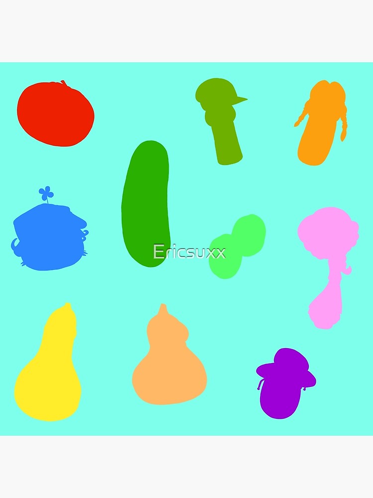 "Veggietales characters pattern" Poster for Sale by Ericsuxx | Redbubble