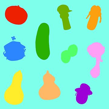 "Veggietales characters pattern" Sticker for Sale by Ericsuxx | Redbubble