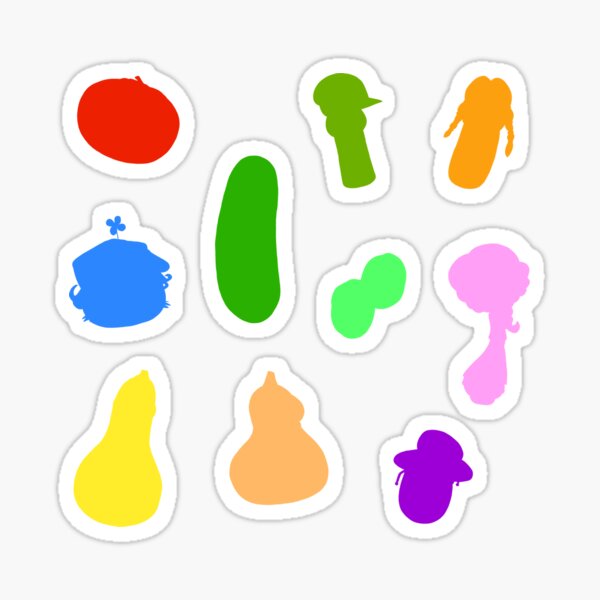 "Veggietales characters pattern" Sticker for Sale by Ericsuxx | Redbubble