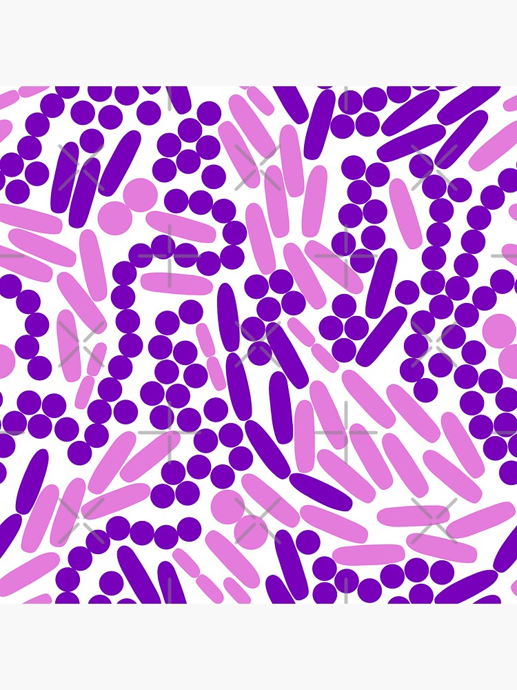 "Gram Stain Pattern" Sticker for Sale by Lindsey23art | Redbubble