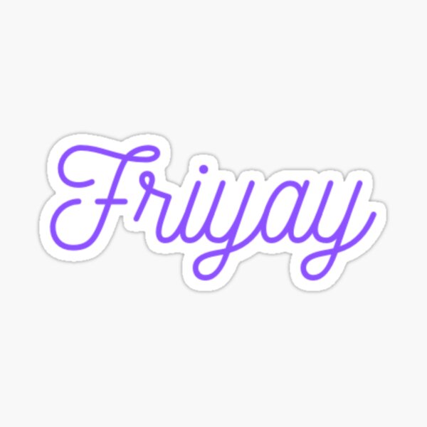 Friyay Stickers | Redbubble