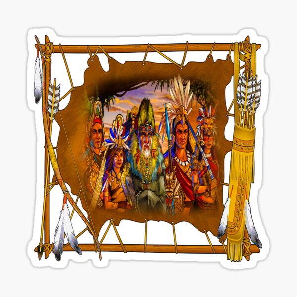 "fwc 6515 native american" Sticker by fwc-usa-company | Redbubble