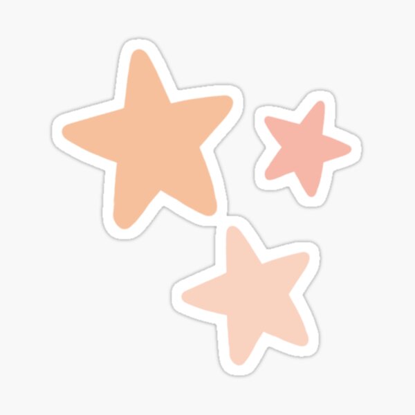 "pretty in pink stars" Sticker for Sale by mlloydlettering | Redbubble