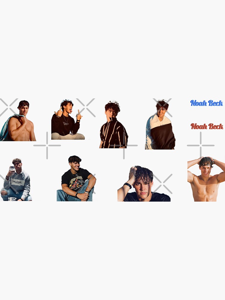 "Noah Beck Sticker Pack" Sticker for Sale by andreaaml | Redbubble