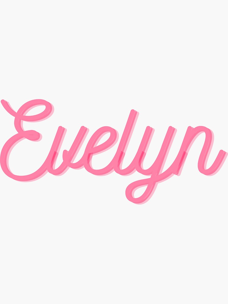 "Evelyn Design No.12" Sticker by thenameshop | Redbubble