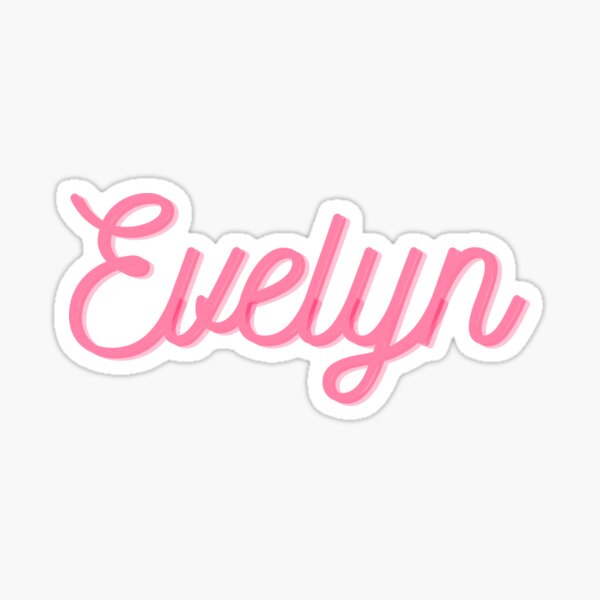 "Evelyn Design No.12" Sticker by thenameshop | Redbubble