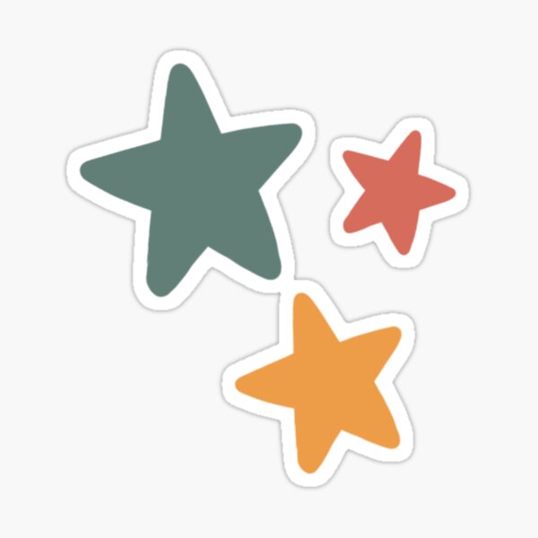 "color pop stars" Sticker for Sale by mlloydlettering | Redbubble