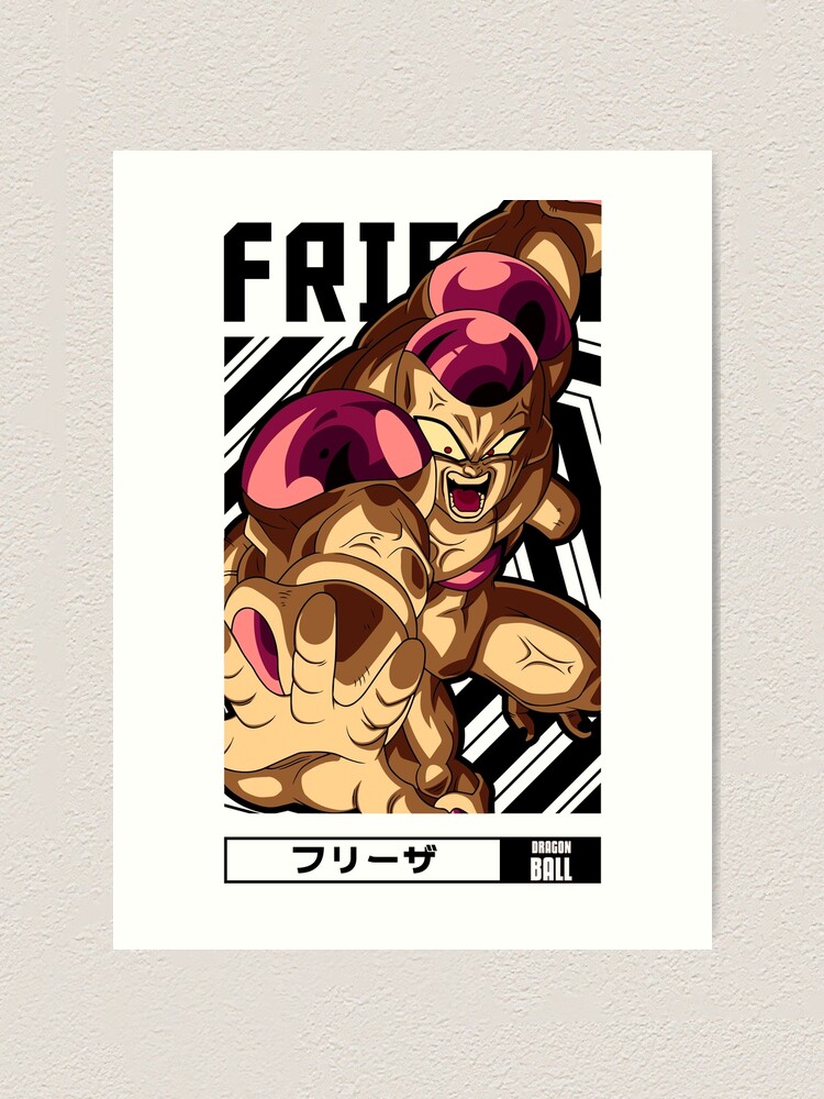"Frieza = DRAGON BALL Z = Anime Style White Design" Art Print for Sale ...