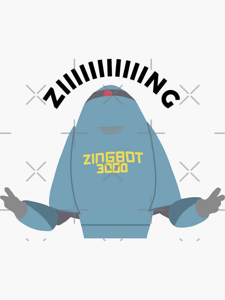 "big brother zingbot" Sticker for Sale by mightymartian | Redbubble