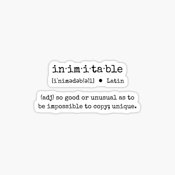 Inimitable Gifts & Merchandise | Redbubble