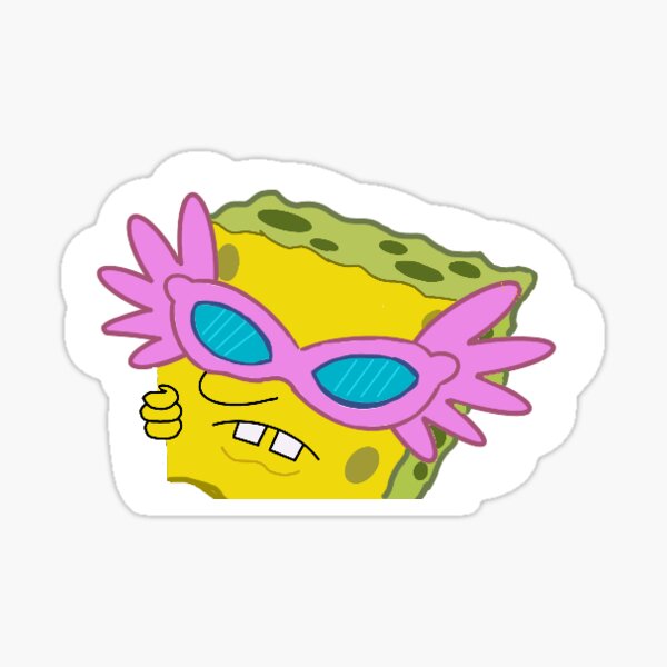 "Meme Spongebob" Sticker by lilamoot2 | Redbubble