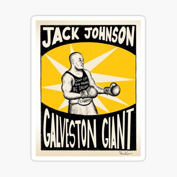 "Jack Johnson" Sticker for Sale by krusefolkart | Redbubble