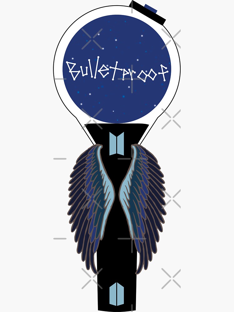 "BTS Armybomb Bulletproof [Version 2]" Sticker for Sale by MakeItArt ...