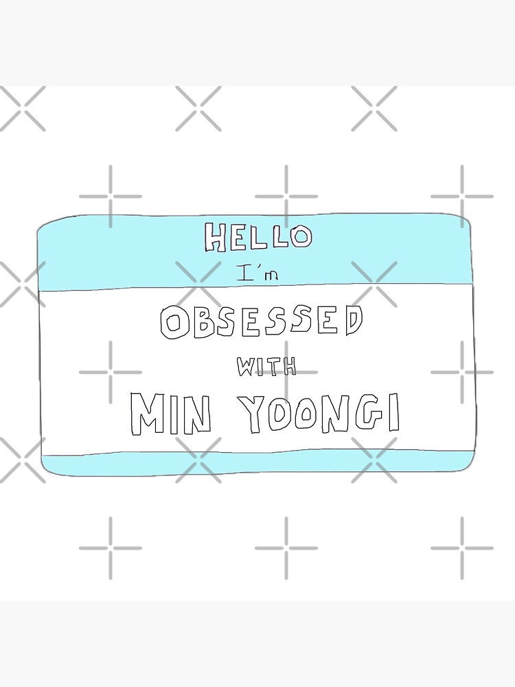 "BTS Suga Min Yoongi Name Tag" Canvas Print for Sale by serendipitousMT ...