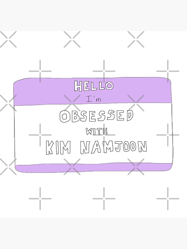 "BTS RM Kim Namjoon Name Tag" Photographic Print by serendipitousMT ...