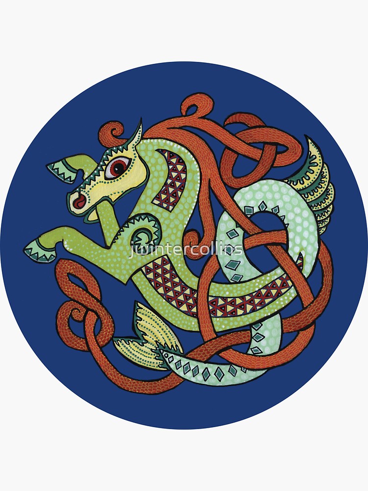 "Celtic Water Horse" Sticker for Sale by jwintercollins | Redbubble