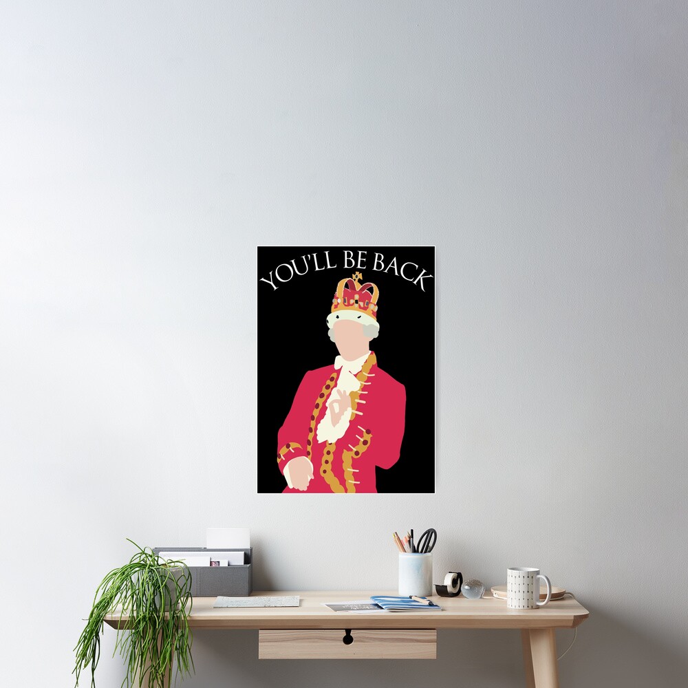 "Hamilton Musical King George Silhouette" Poster for Sale by dragraceuk ...