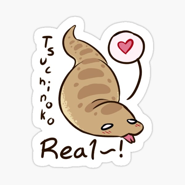 "Tsuchinoko Real Cryptid Sticker" Sticker for Sale by Yggdrasil-Incar | Redbubble