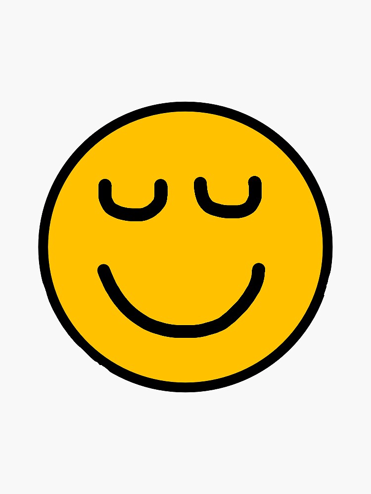 "Chill Smiley Face" Sticker by giannaxsticker | Redbubble