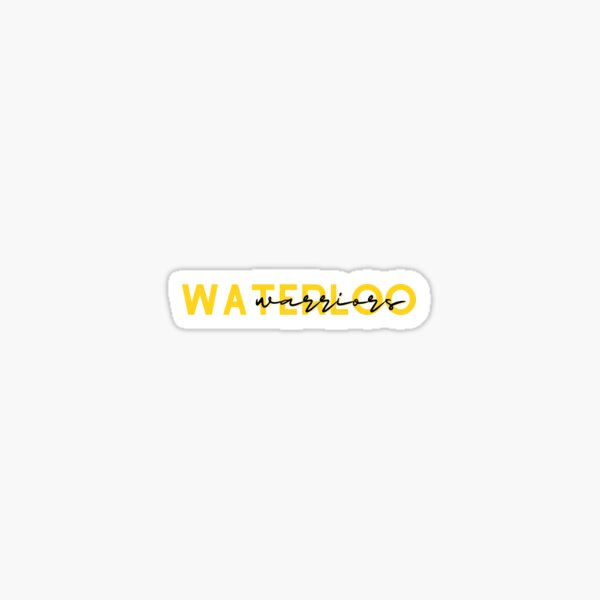 "Waterloo Warriors" Sticker for Sale by jreiken | Redbubble