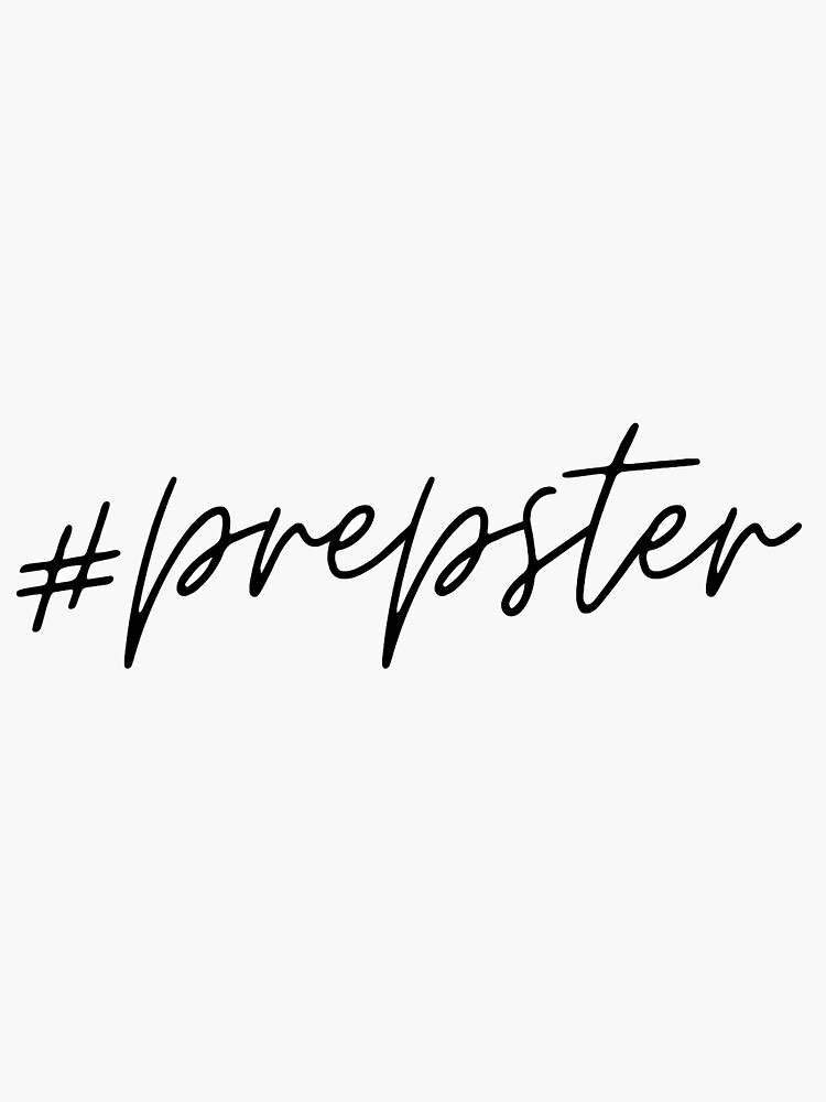 "Prepster" Sticker for Sale by NewEnglander | Redbubble