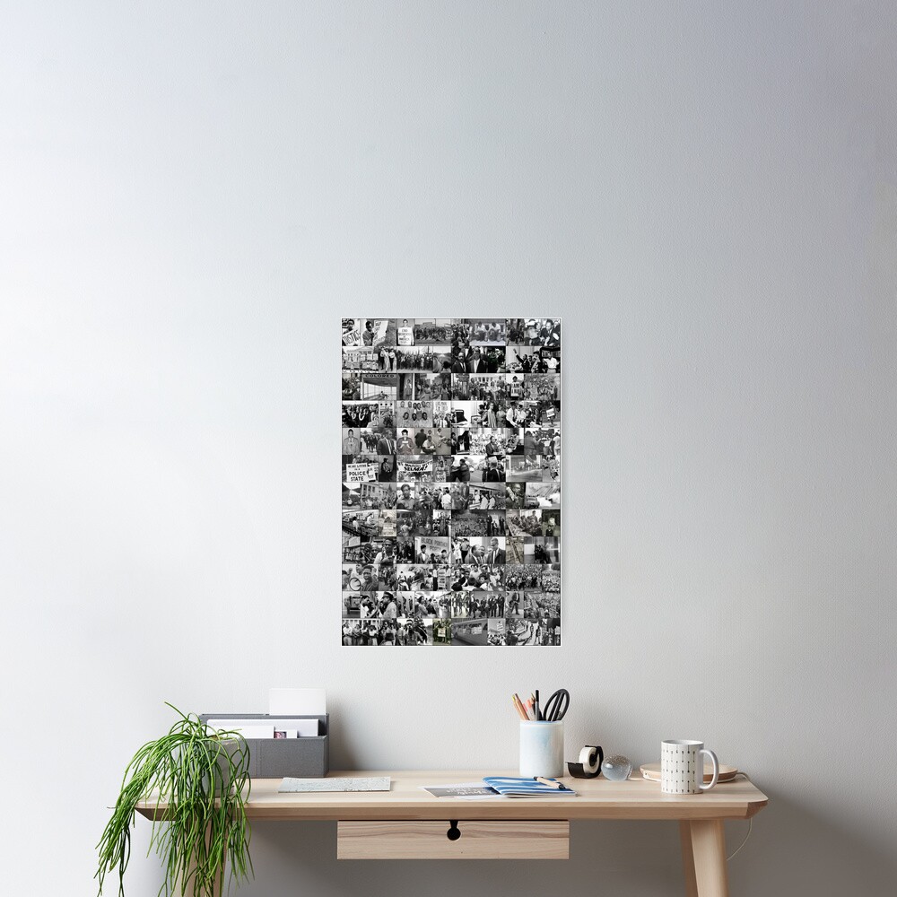 "Civil Rights" Poster for Sale by Montage-Madness | Redbubble