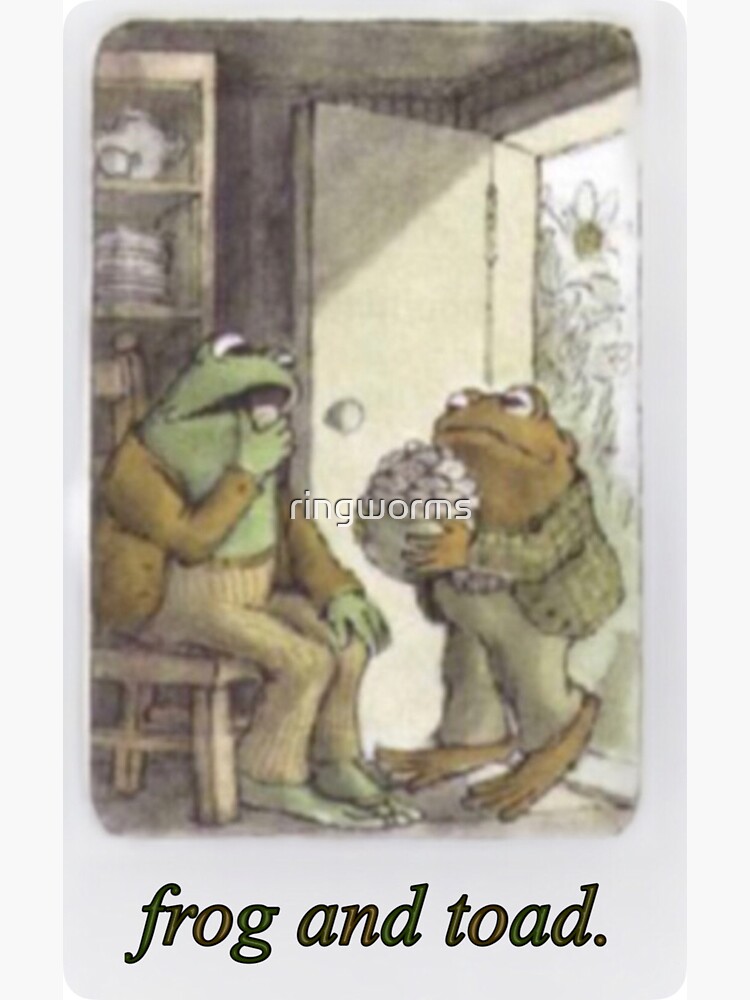 "frog and toad type beat" Sticker for Sale by ringworms | Redbubble