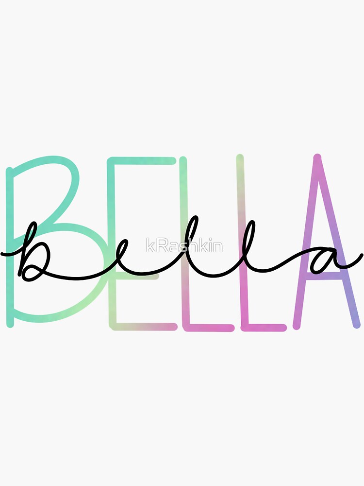 "Bella" Sticker for Sale by kRashkin | Redbubble