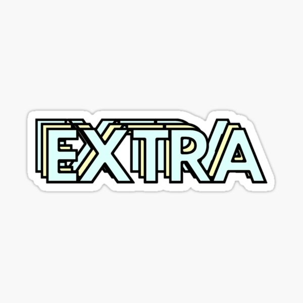 "Extra Aesthetic" Sticker by adreey | Redbubble