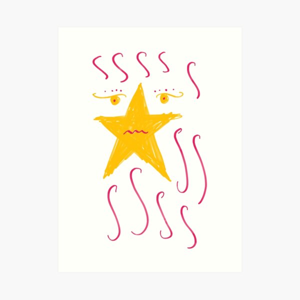 "Star Face" Art Print by Ryan-Doodles | Redbubble