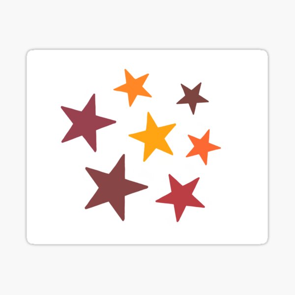 "virginia tech colored star stickers!" Sticker for Sale by mileemakwana ...