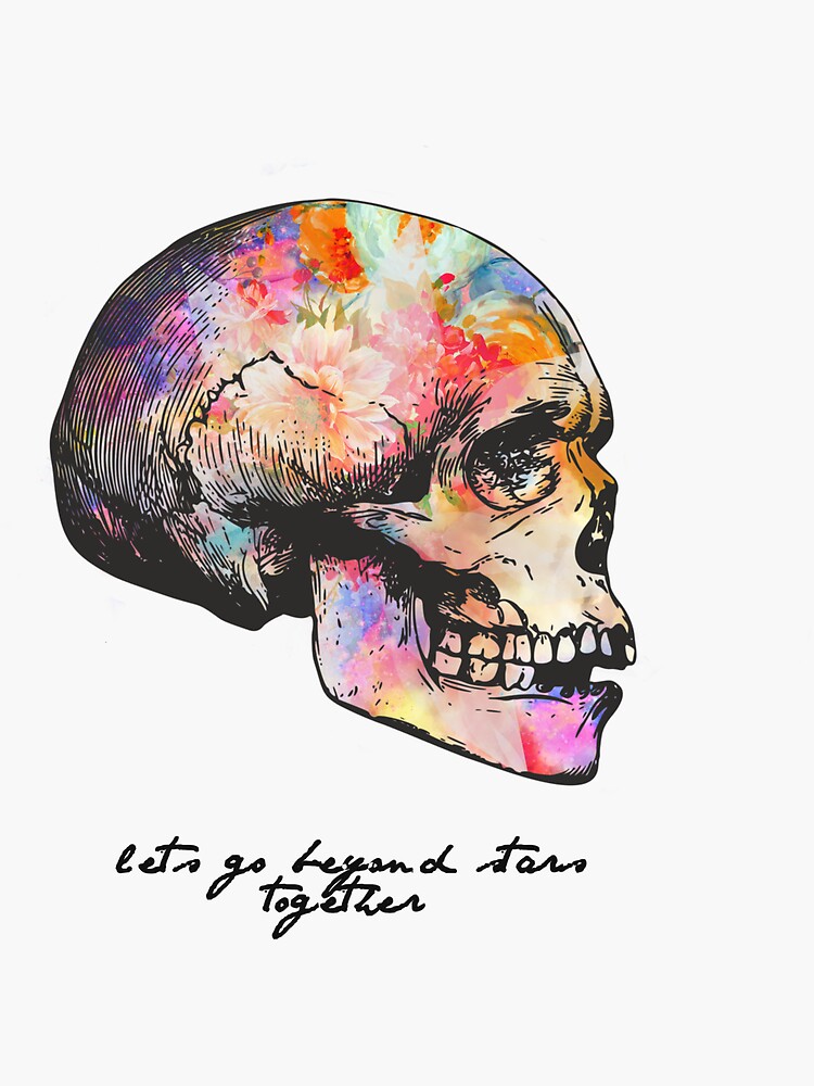 "LETS GO BEYOND STARS TOGETHER" Sticker for Sale by felipecastillav ...