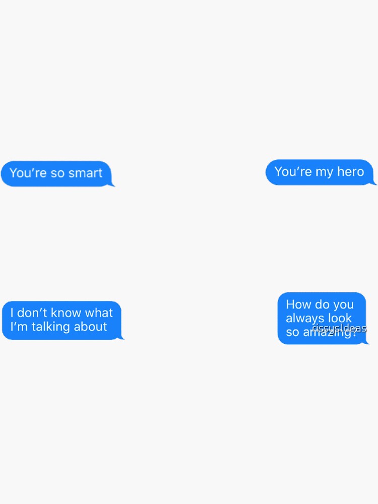 "Text Message Sticker Pack" Sticker for Sale by rissysIdeas | Redbubble