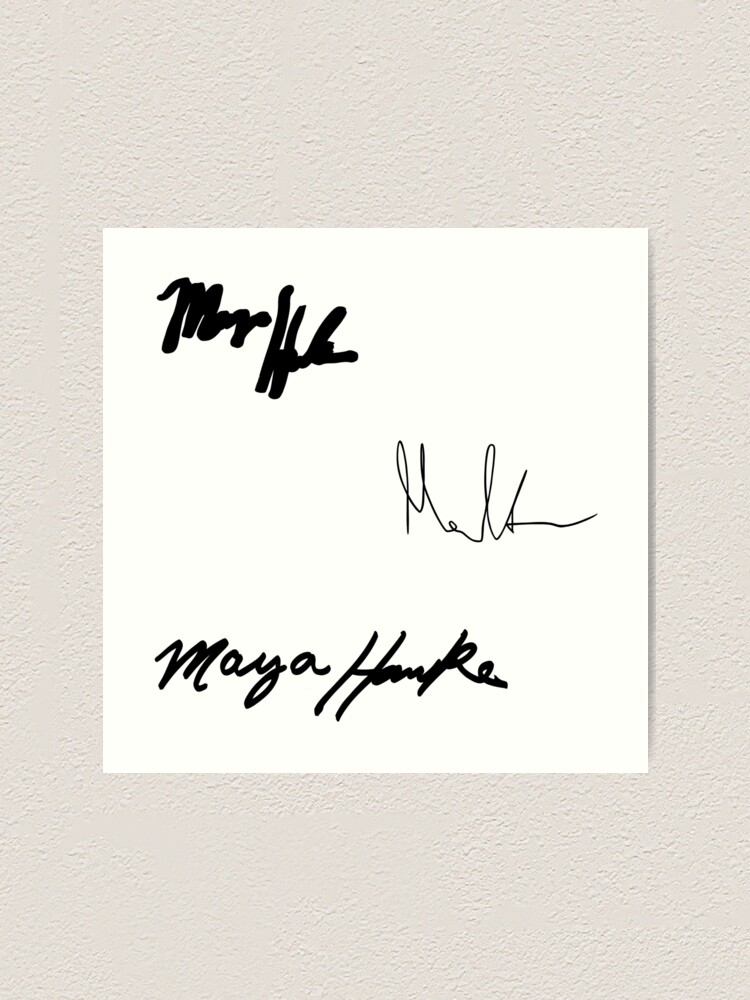 "Maya Hawke Autograph Sticker Pack" Art Print by TillyJones | Redbubble