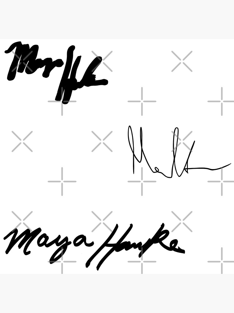 "Maya Hawke Autograph Sticker Pack" Art Print by TillyJones | Redbubble