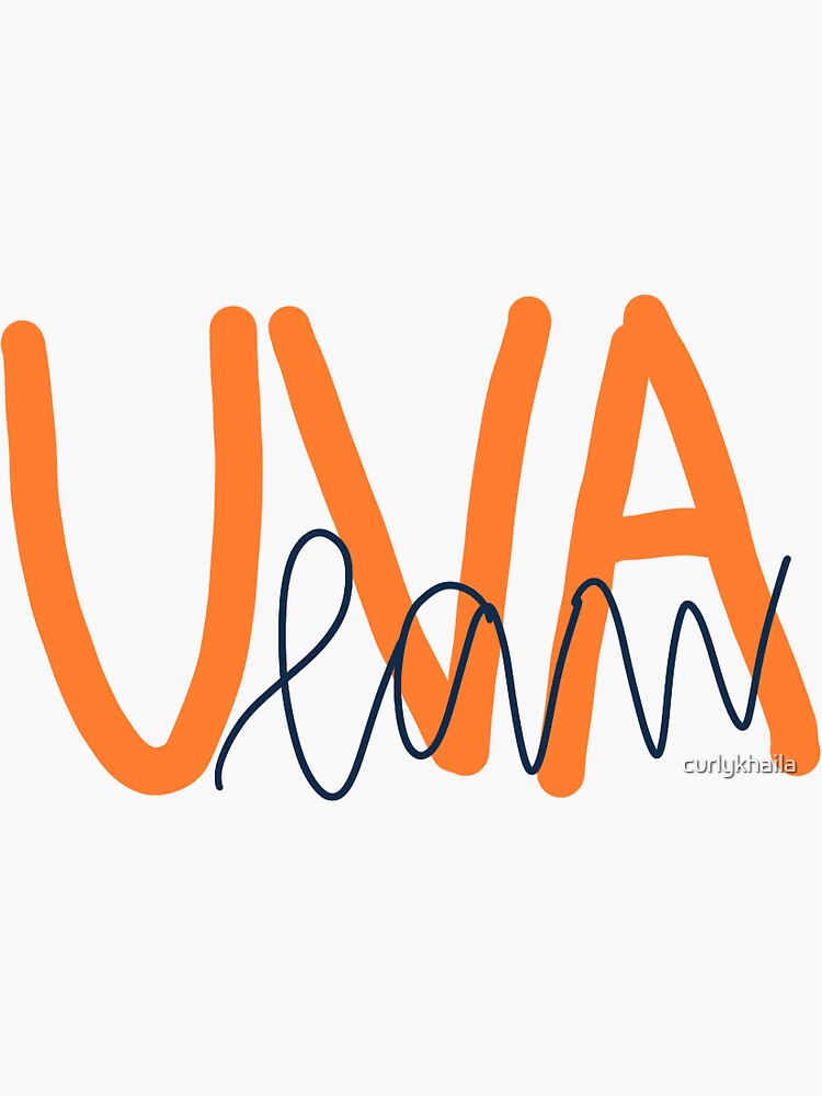 "UVA LAW " Sticker for Sale by curlykhaila | Redbubble