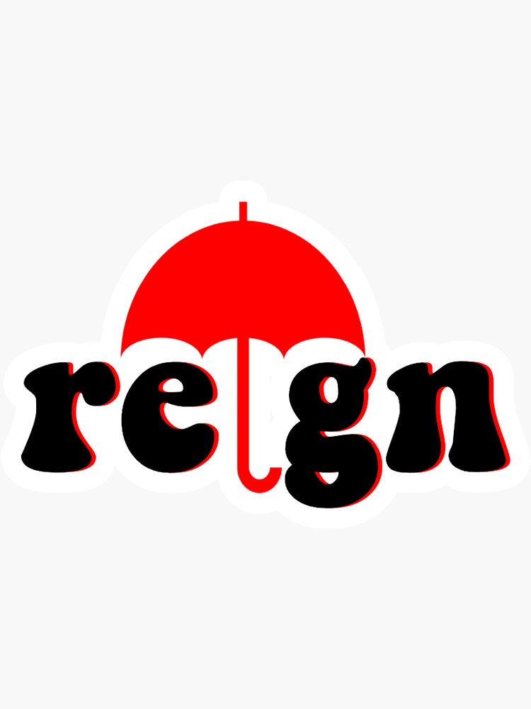 ""Reign" with Umbrella " Sticker for Sale by baileycentanni | Redbubble