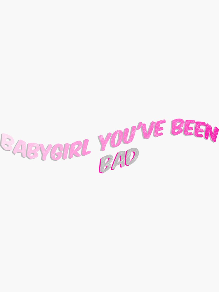 "Ashnikko 'Babygirl You've Been Bad" Sticker" Sticker by Nics-designs ...